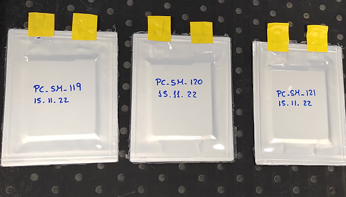 Delivery of 1st generation of 1 Ah SAFELiMOVE solid-state pouch cells ...